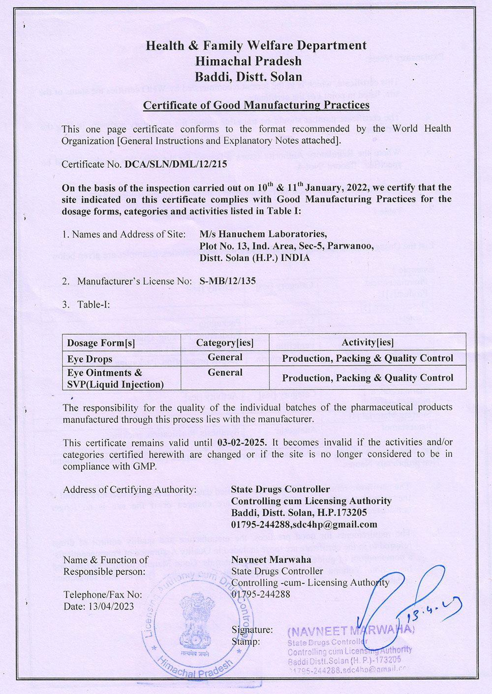 Hanuchem Labs: Ensuring Quality with Certifications